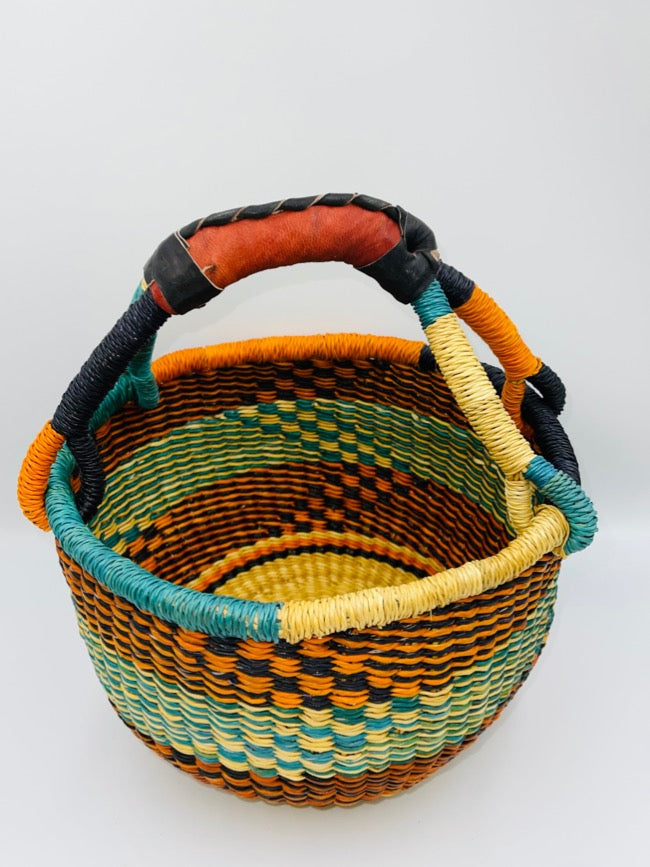 African Small Round basket/Bolga Round Basket/Ghana basket – J-Worth ...